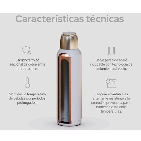 TERMO BREMEN ACERO INOX C/ PICO CEBADOR (1L) – PCM Store
