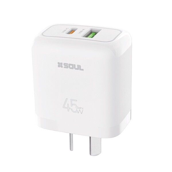 CARGADOR 220V USB-C (45W) PD S/CABLE – PCM Store